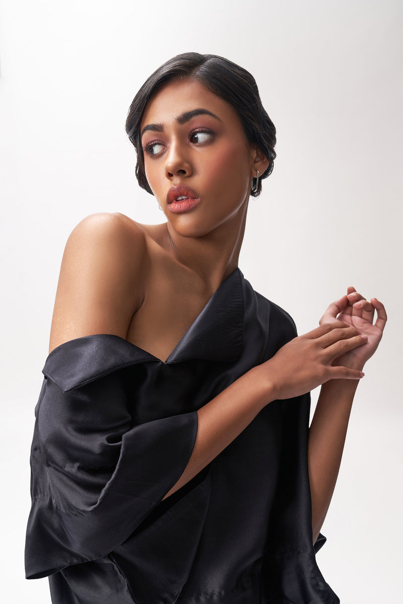 Off Shoulder Cropped Top No Grey Area