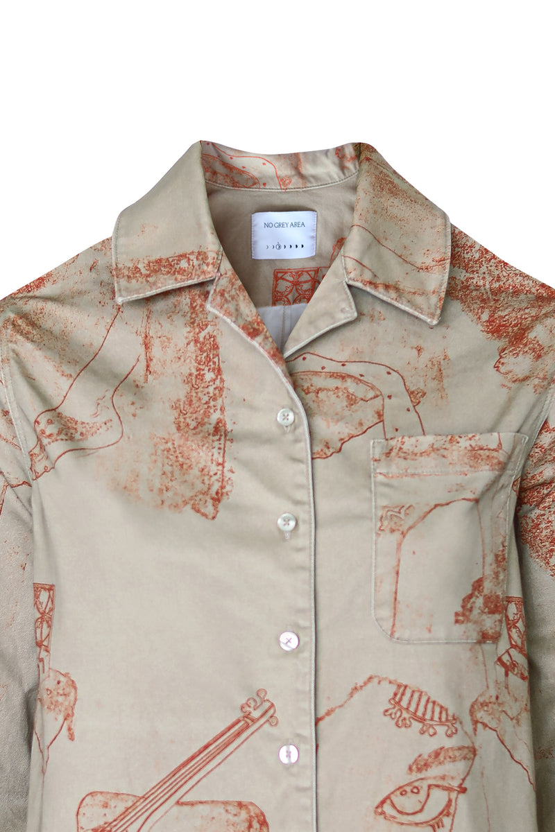 Surrealist Outline Overshirt – No Grey Area